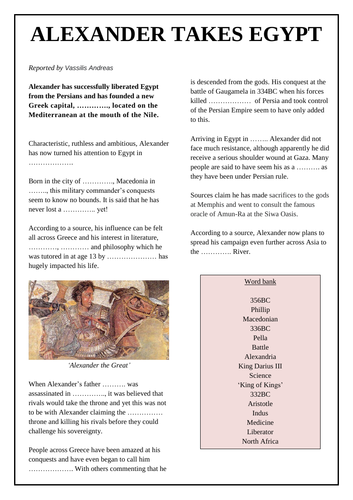 History- The Ancient Greeks- Alexander the Great | Teaching Resources