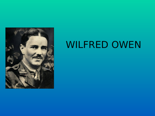 Wilfred Owen | Teaching Resources