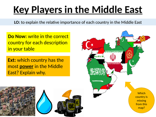 Middle East Conflict Scheme of Work - Geography | Teaching Resources