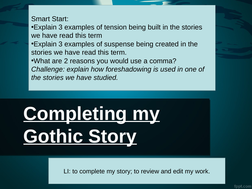 Gothic Short Stories - Complete SOL and Knowledge Organiser | Teaching ...