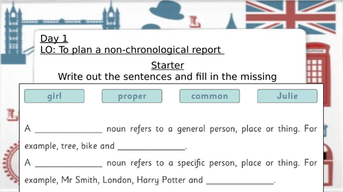 London Eye Mystery Teaching Slides 6 weeks | Teaching Resources
