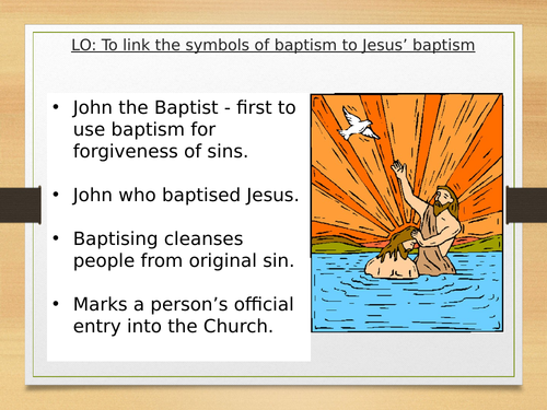 2 Lessons on The Baptism of Jesus | Teaching Resources