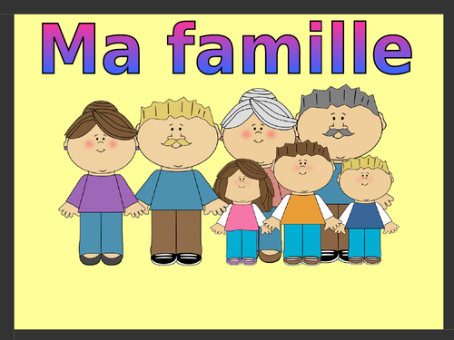 Ma famille / My family / Family members | Teaching Resources