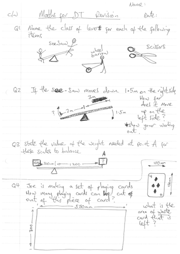 Maths for DT | Teaching Resources