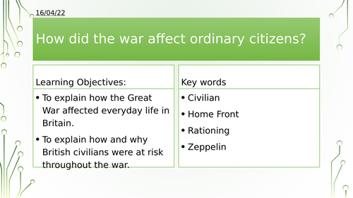 Year 8/9: First World War Bundle | Teaching Resources