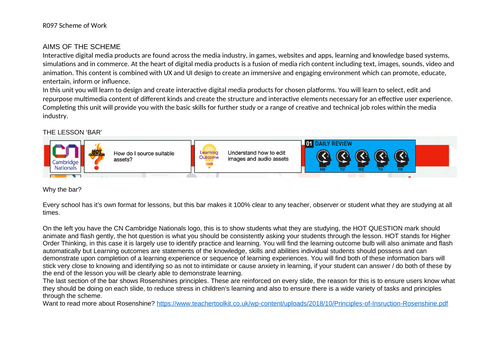 Creative iMedia - R097 - Interactive Digital Media - ALL LESSONS ...
