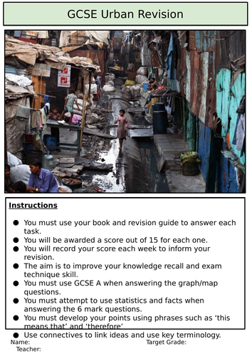 AQA GCSE Geography Paper 2 Revision Booklet | Teaching Resources