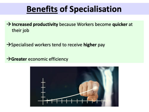 Specialisation & the Division of Labour - A Level Economics | Teaching ...