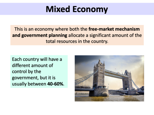 Types of Economy - A Level Economics | Teaching Resources