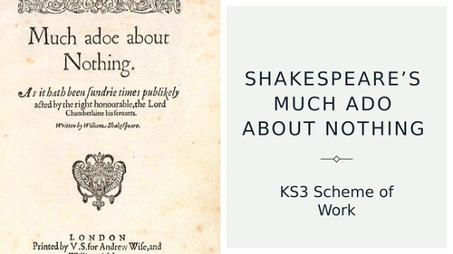 Much Ado About Nothing KS3 Full Scheme of Work | Teaching Resources