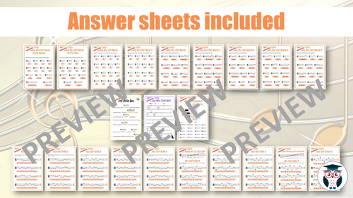 Reading Alto Clef Notes - Handouts, 22 Worksheets and Answer sheets ...