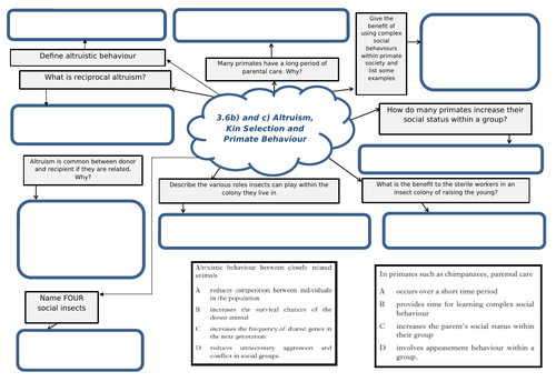 Higher Biology Unit 3 Mindmaps | Teaching Resources