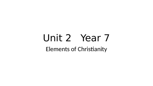 Year 7 Christian Elements - Belief and Ritual | Teaching Resources