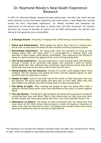 RE Philosophy KS3 Is Death the End ? | Teaching Resources