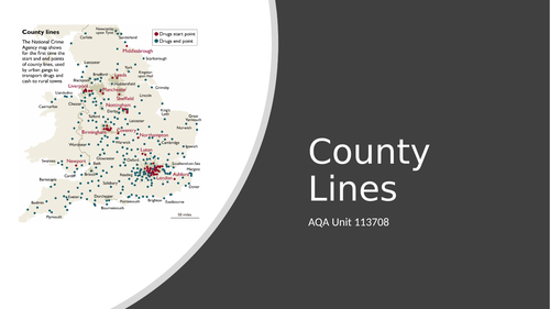 County Lines for AQA Unit Award | Teaching Resources