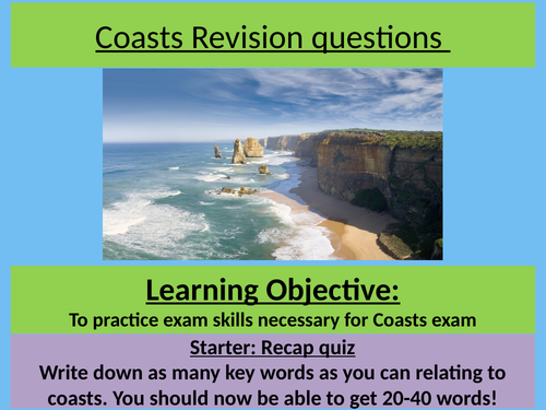 Geography GCSE: Full set Coasts lessons: AQA, Edexcel A and B ...