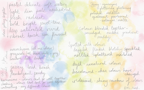 Color words vocabulary bank | Teaching Resources