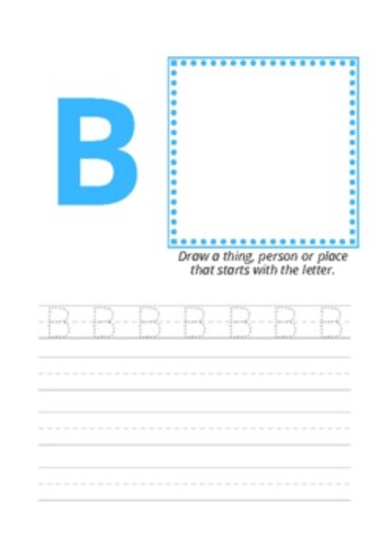 The Alphabet : Draw-and-Write Book | Teaching Resources
