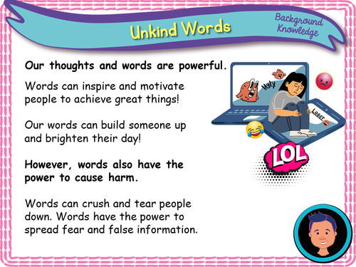 Unkind words - KS1 | Teaching Resources