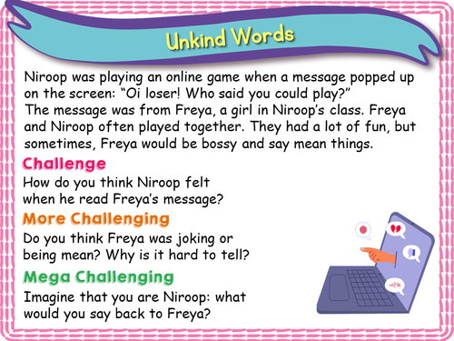 Unkind words - KS1 | Teaching Resources