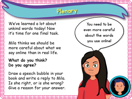 Unkind words - KS1 | Teaching Resources