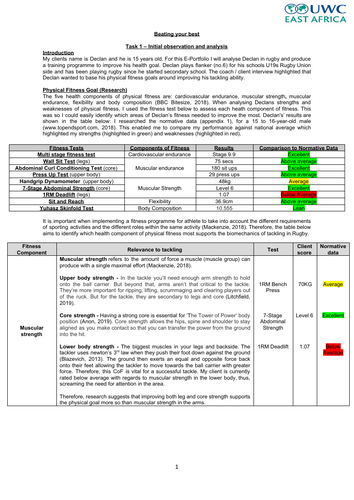 MYP Physical and Health Education E-portfolio 2020 Task 1 | Teaching ...