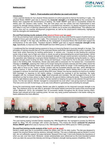 MYP Physical and Health Education E-Portfolio 2020 Task 4 | Teaching ...