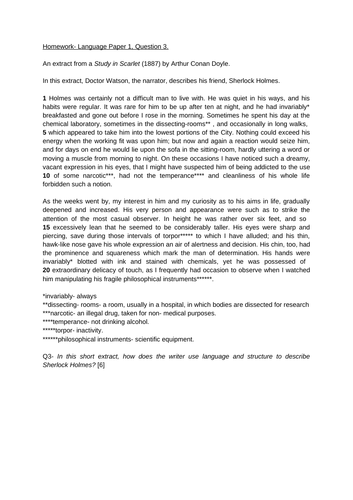 Mega bundle of Edexcel Language Paper 1, Question 3 exam style ...