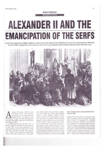 Imperial Russia - Alexander II | Teaching Resources