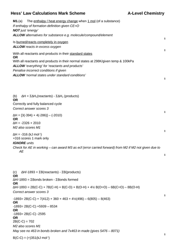 Hess' Law | Teaching Resources