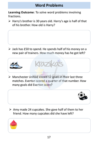 Fractions - Functional Skills Maths - Entry Level 2 | Teaching Resources