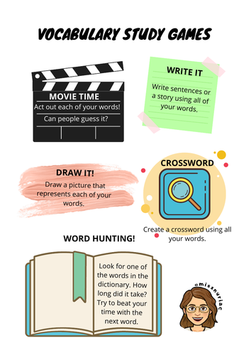 VOCABULARY STUDY | Teaching Resources