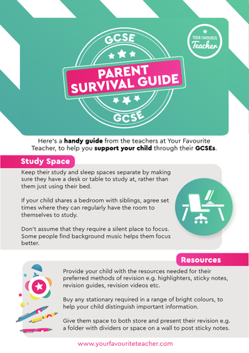 GCSEs, A Parent Survival Guide | Teaching Resources