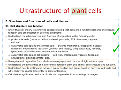 BTEC Applied Science Unit 1 Biology B1 and B2 Cell Structure, Function ...