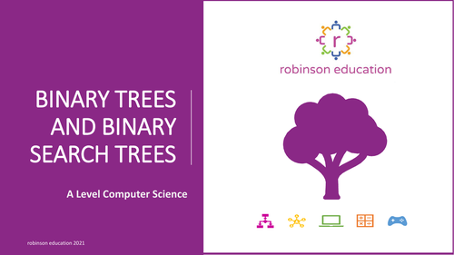 Binary Trees A Level Computer Science presentation - WJEC | Teaching Resources