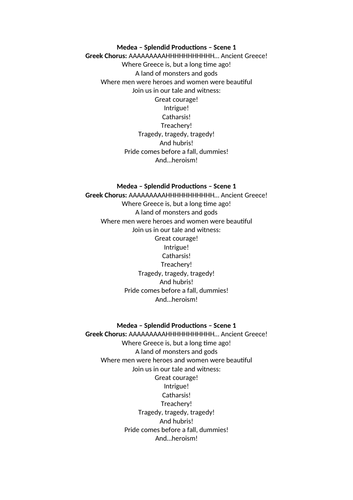 KS3 Greek Theatre Scheme | Teaching Resources