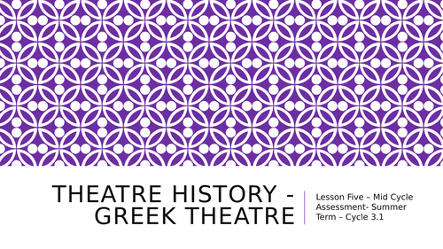 KS3 Greek Theatre Scheme | Teaching Resources