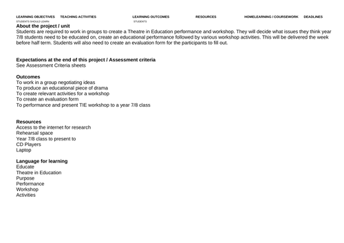 Theatre in Education (TIE): Extensive Drama resource pack | Teaching ...