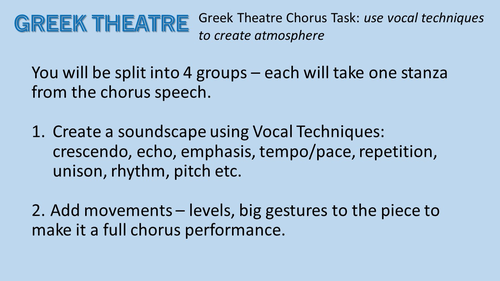 Greek Theatre: Extensive Drama resource pack | Teaching Resources