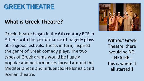 Greek Theatre: Extensive Drama resource pack | Teaching Resources