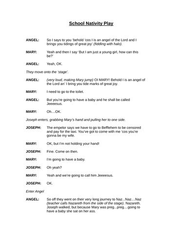 Comedy Nativity: Short Christmas script with a difference | Teaching ...