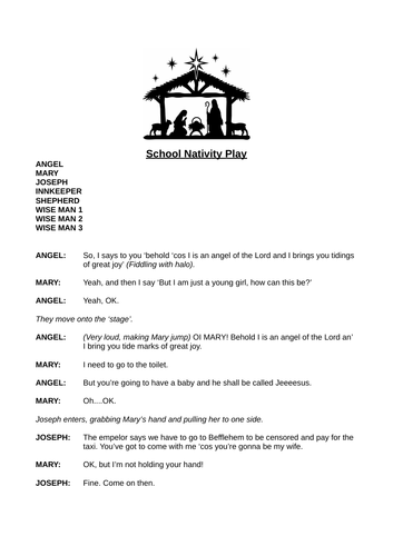 Comedy Nativity: Short Christmas script with a difference | Teaching ...