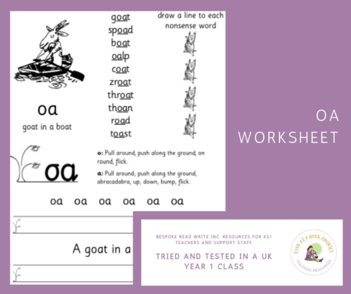 RWI Set 3 Sound Worksheets | Teaching Resources