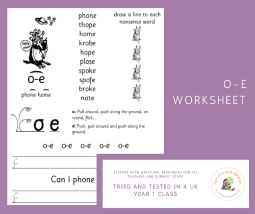 RWI Set 3 Sound Worksheets | Teaching Resources