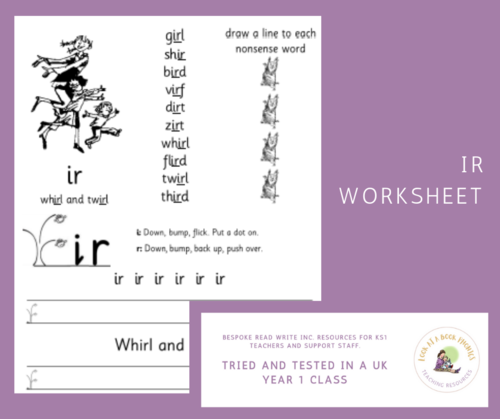 RWI Set 2 Sound Worksheets | Teaching Resources