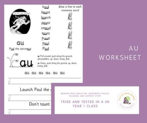 RWI Additional Sounds Worksheets | Teaching Resources