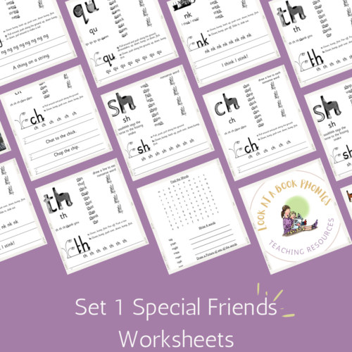 RWI Set 1 Special Friends Worksheet Pack | Teaching Resources