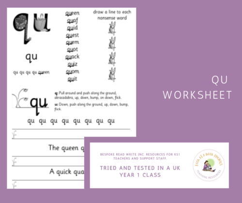 RWI Set 1 Special Friends Worksheet Pack | Teaching Resources