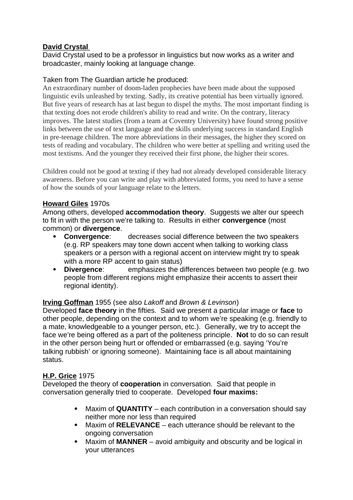 Theory Concept A Level English Language | Teaching Resources