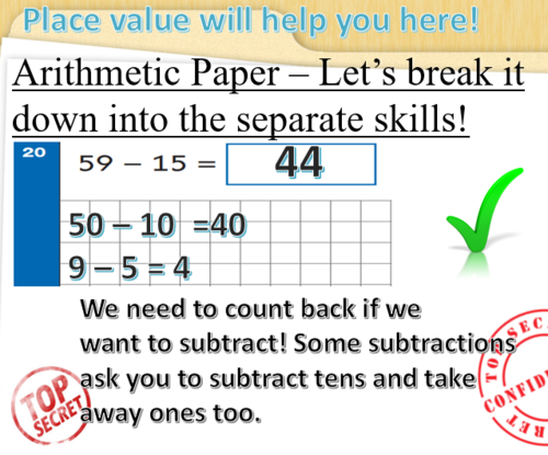 Y2 SATS Arithmetic Practice Subtraction | Teaching Resources
